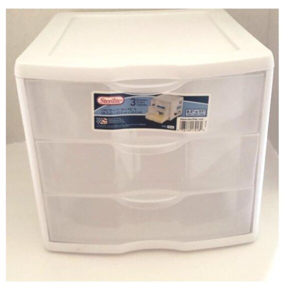 Sterilite | Storage & Organization | Sterilite 3 Drawer Organizer ...